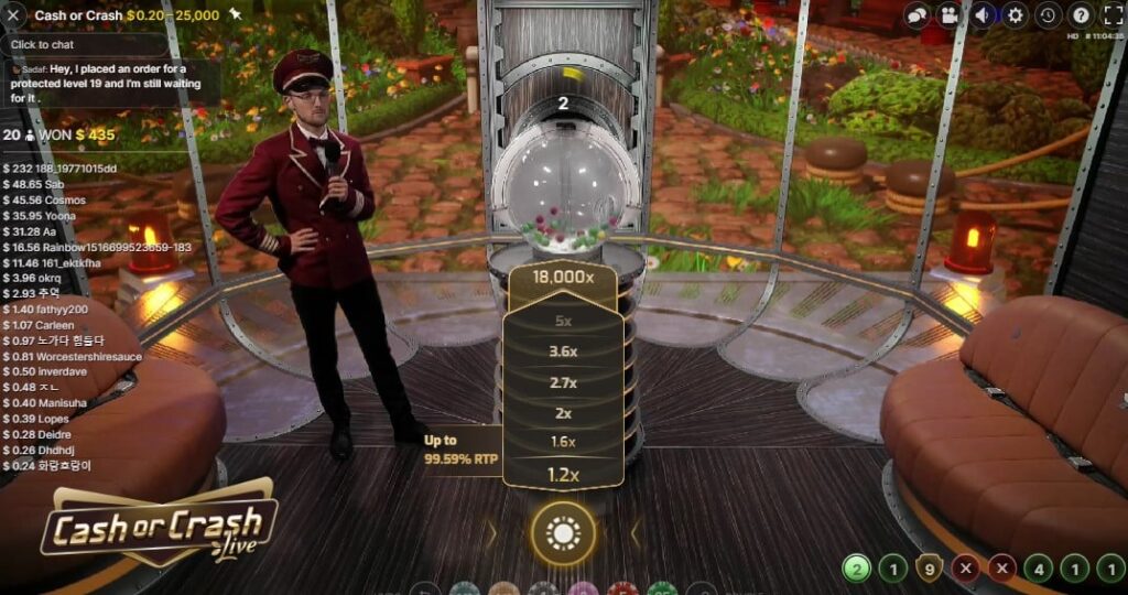 Cash or Crash Live Game Review - BTCGOSU