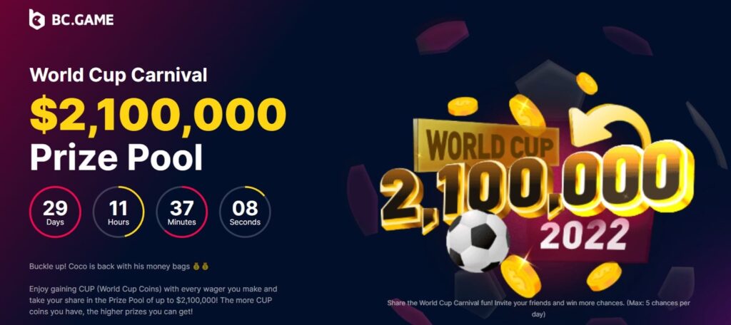 BC.Game: Coco’s World Cup Carnival with $2.1M and Tesla in Prizes - BTCGOSU